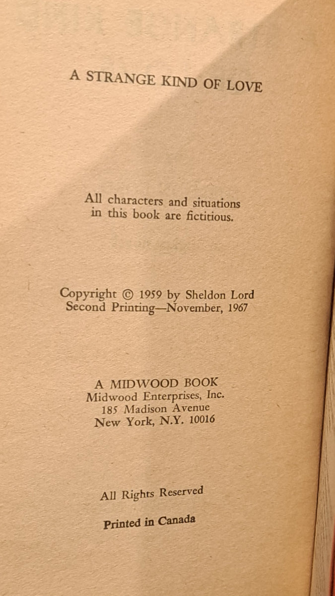 A Strange Kind of Love – Juniper Books Inc