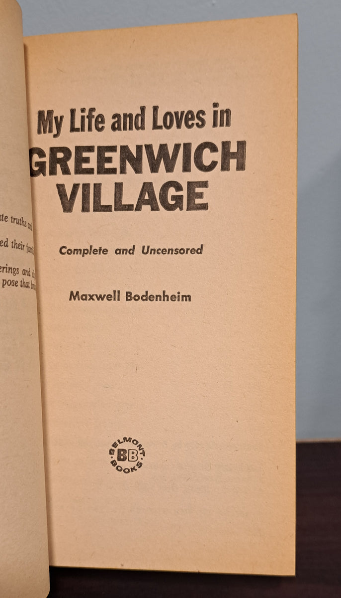 My Life And Loves In Greenwich Village – Juniper Books Inc