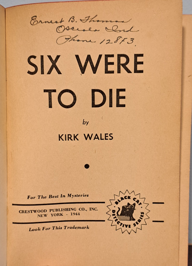 6 Were To Die – Juniper Books Inc